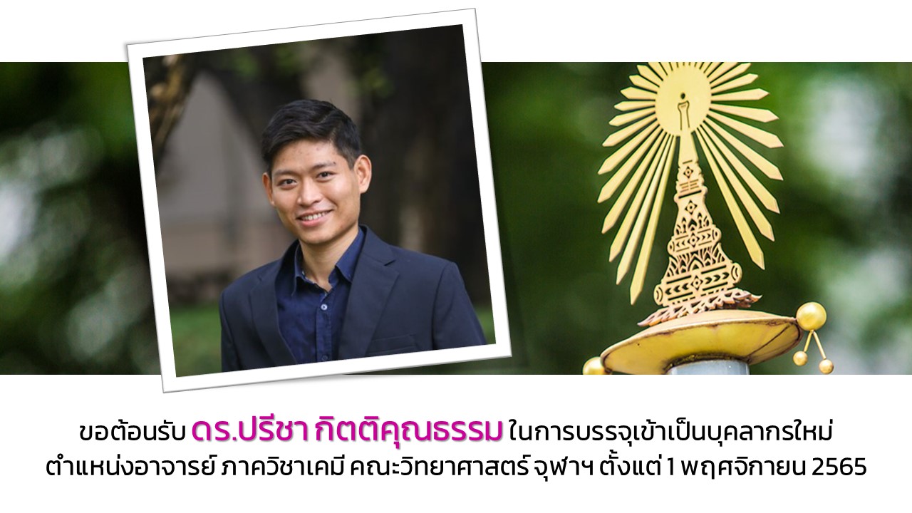 Introducing new faculty member Dr. Preecha Kittikhunnatham – ChemChula