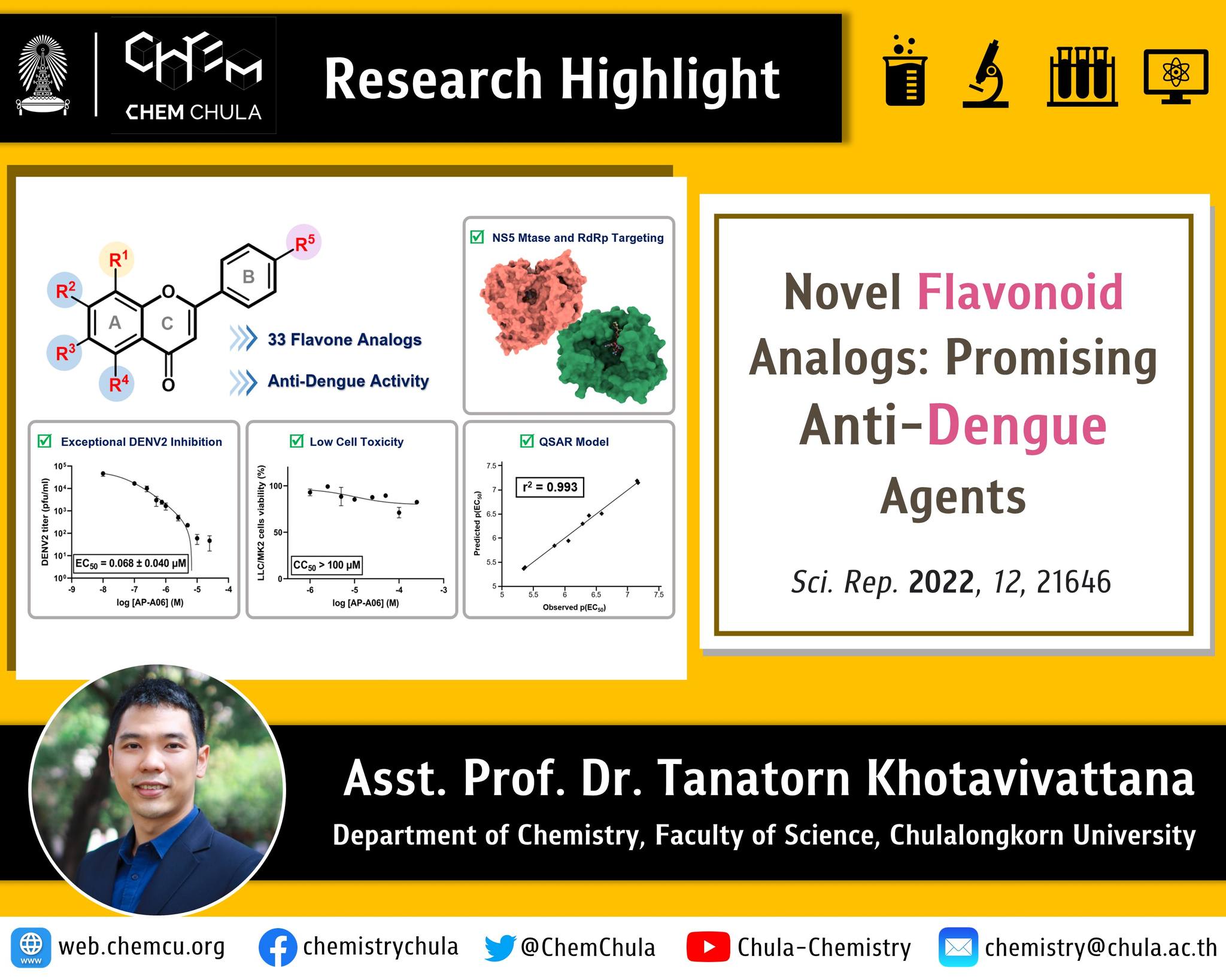 Novel Flavonoid Analogs: Promising Anti-Dengue Agents – ChemChula